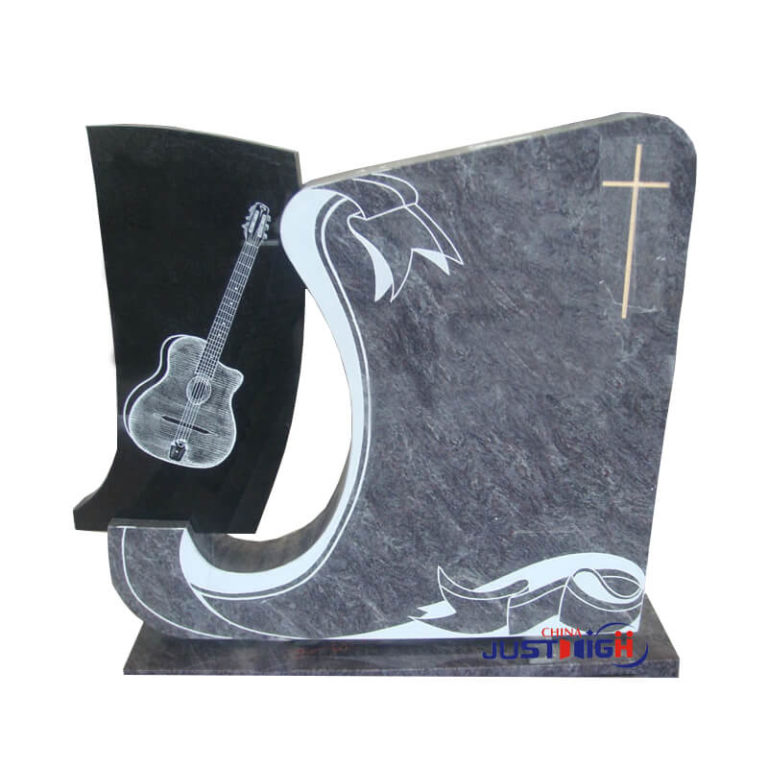 High Quality Granite Guitar Headstones monuments
