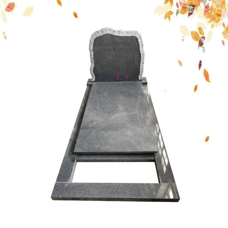 G654 dark grey granite Cemetery tombstone-Justhighstone