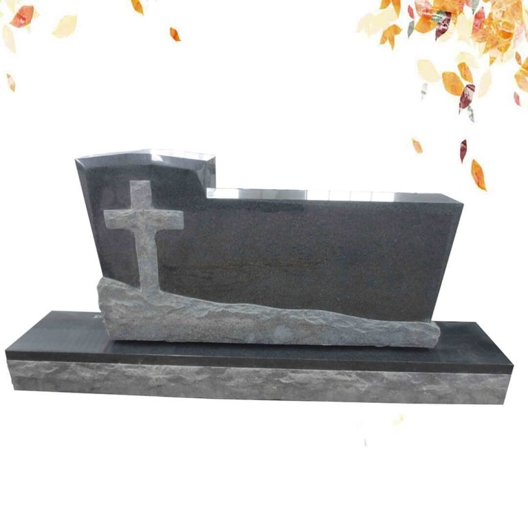 American Customized Carving Granite Cross Shape Headstones