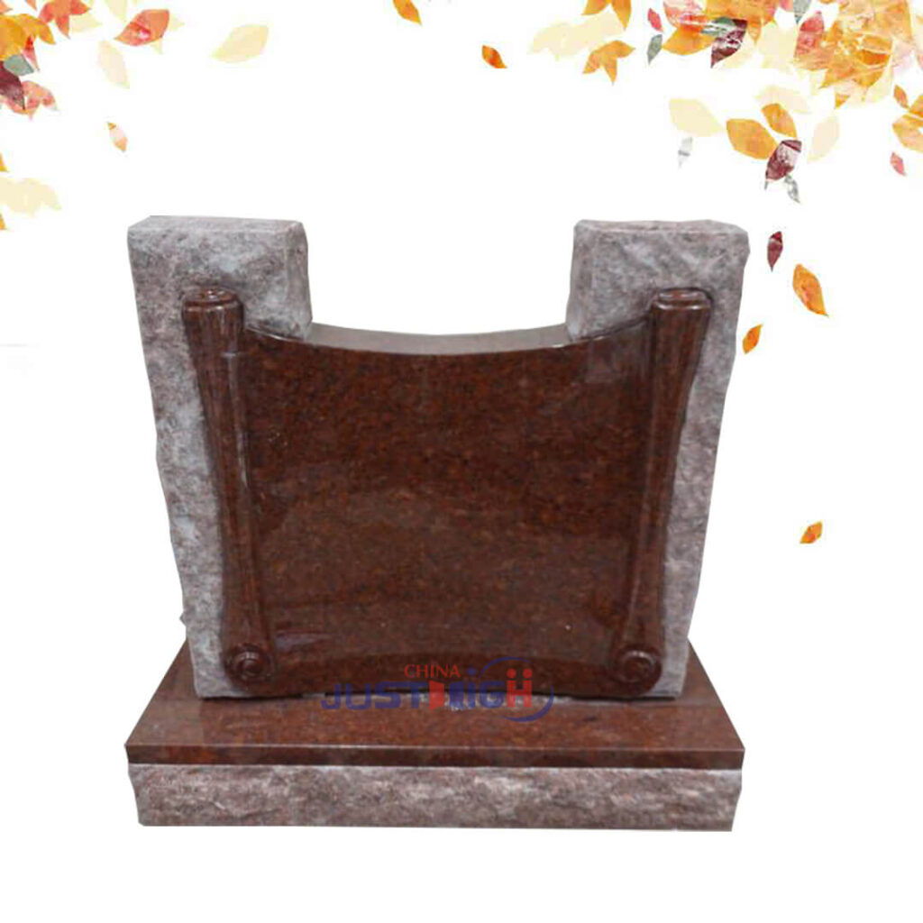 Wholesale Red Granite Upright Tombstone - Justhighstone