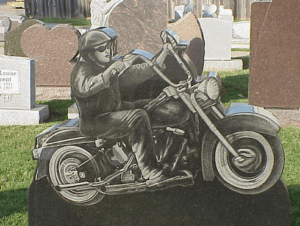 Motorcycle Headstone: Honoring the Adventurous Spirit - Justhighstone