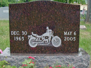 Motorcycle Headstone: Honoring the Adventurous Spirit - Justhighstone
