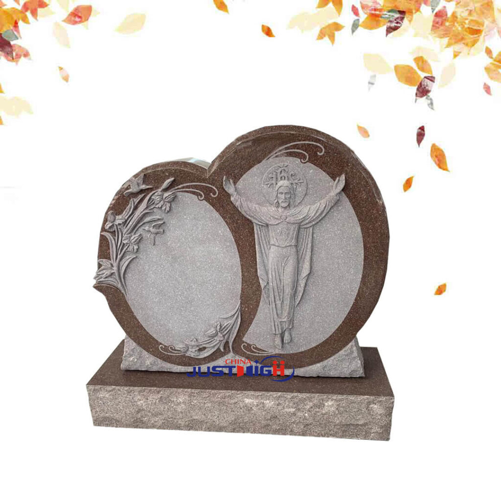 Custom Jesus Engraved Religious Headstone - Justhighstone