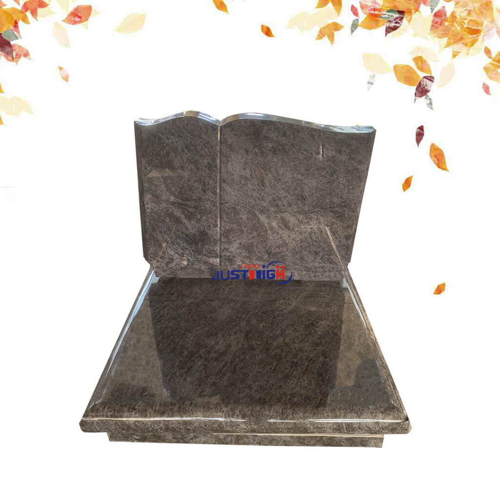 Bahama Blue Granite Cremation Headstone - Justhighstone