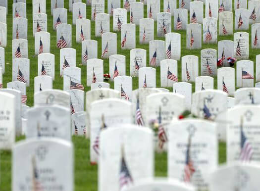 What stone are military headstones made of?-Justhighstone