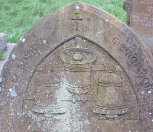 What does a bell on a tombstone mean?-Justhighstone