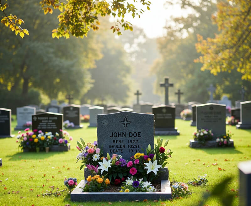How long do you have to leave a grave before putting a headstone?
